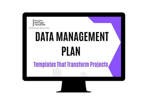 Data Management Plan Template Project Templates