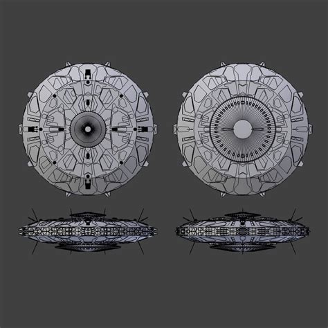 UFO D Model Unknown Blend Dae Fbx Obj Free D