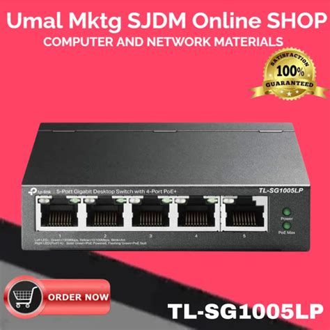 TP LINK TL SG1005LP 5 Port Gigabit Desktop Switch With 4 Port PoE Lazada PH