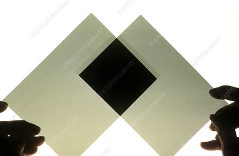 Polarizing Filters Stock Image C027 9768 Science Photo Library