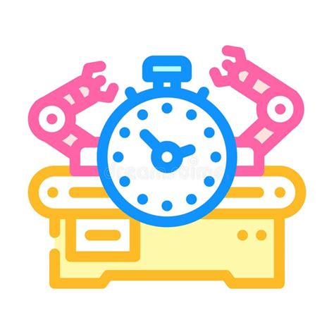 Workflow Optimization Manufacturing Engineer Color Icon Vector
