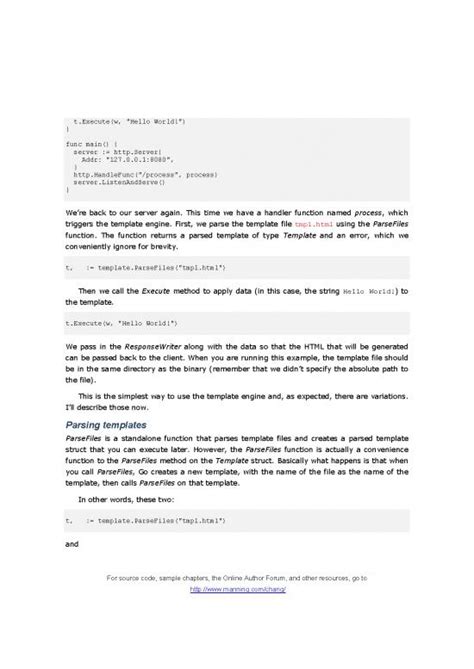 Exploring The Go Template Engine