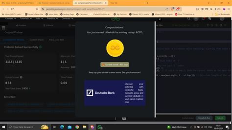 Geekstreak2024 Geekstreak2024 Deutschebank Aniket Kumar