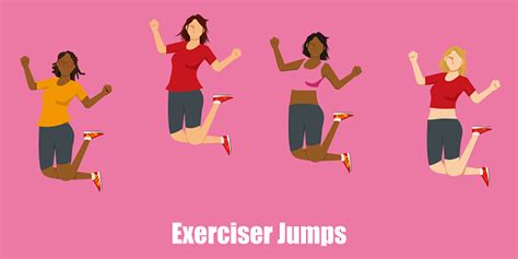 운동복을 입은 다양한 인종의 점프 여성들 기쁨과 성공의 이미지 건강한 생활방식에 대한 스톡 벡터 아트 및 기타 이미지 건강한 생활방식 날기 다민족 그룹 Istock