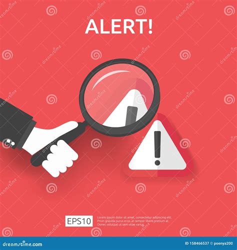Attention Warning Attacker Alert Sign With Exclamation Mark Beware Alertness Of Internet Danger