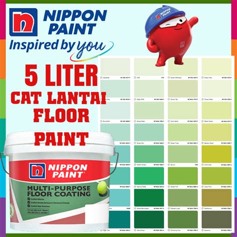 🔥 Foc Free T 🔥5l Nippon Paint Multi Purpose Floor Coating Floor