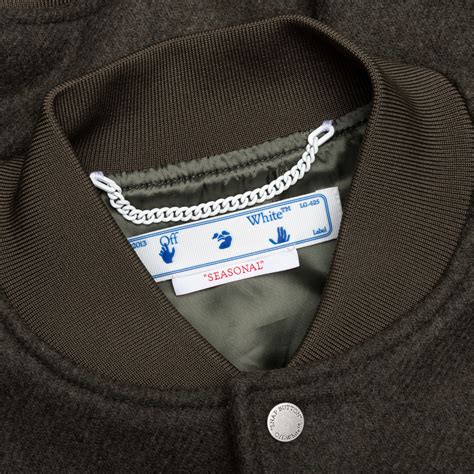 Ow Patch Varsity Army Green Feature