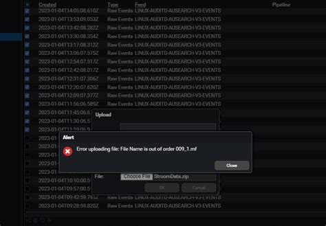 Export Of Multiple Streams Results In A Zip File That Cannot Be Imported To Another Stroom
