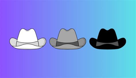 Hacker Hat Hierarchy Black White And Gray Hats