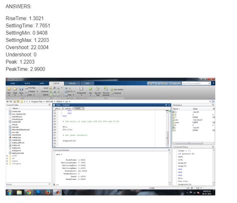 Solved Please Include Matlab Code With Answer A Unity Negative Feedback Course Hero