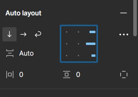 new ui autolayout alignment panel has no selected state so it s