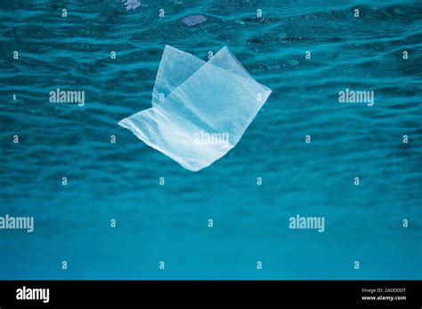 Plastic Waste Floating In The Sea Plastic Waste Is Typically Not Biodegradable And Persists In
