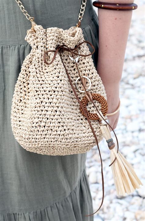 Crochet Drawstring Bag Pattern Handy Little Me