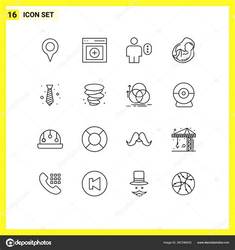 Set Vector Outlines Grid Fetus Pregnant Access Pregnancy Password Editable Stock Vector Image By