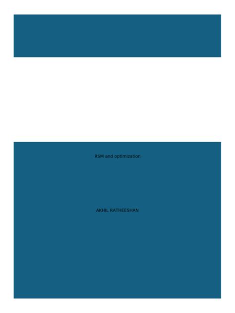 doe assignment rsm pdf errors and residuals teaching methods