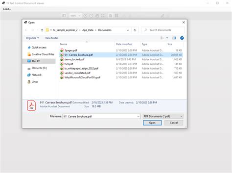 Display Pdf Documents In Windows Forms Using The Document Viewer And Embedded Kestrel In C
