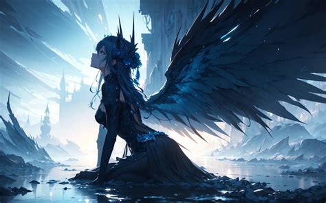 Anime Anime Girls Wings Sky 4k Pc Wallpaper