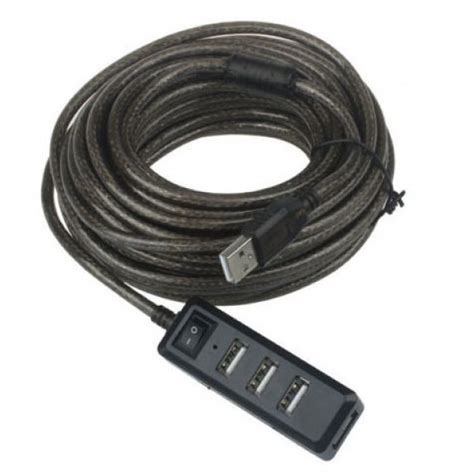 Кабель USB удлинитель-хаб 10м - купить с доставкой по выгодным ценам в ...