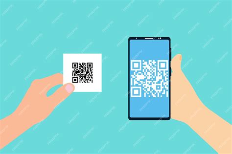 Premium Vector Scanning Qr Code Inside Mobile Concept Vector Hand Holding A Smartphone And