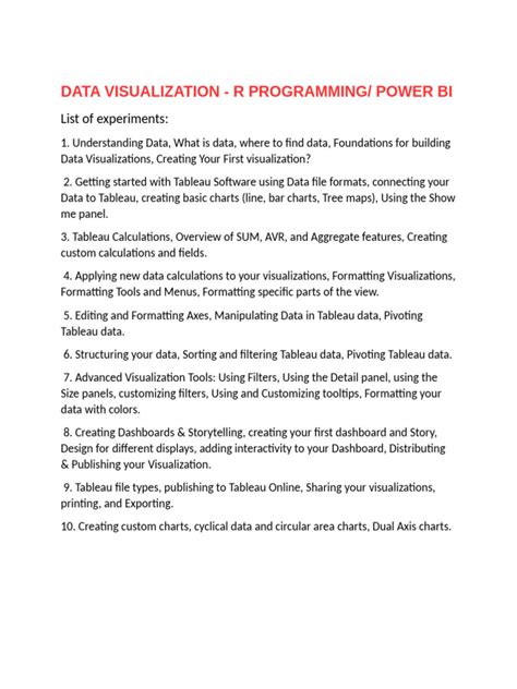 Data Visualization R Programming Power Bi Pdf Menu Computing