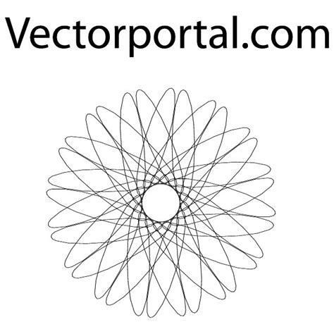 Spiral Ellipse Element Eps Royalty Free Stock Svg Vector