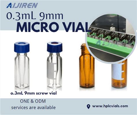 03ml 9mm Micro Vial Integrated With Insert With Brosilicate Glass