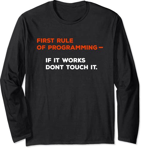 Funny 1st Rule Of Programming Great Programmer Coder Joke Manche