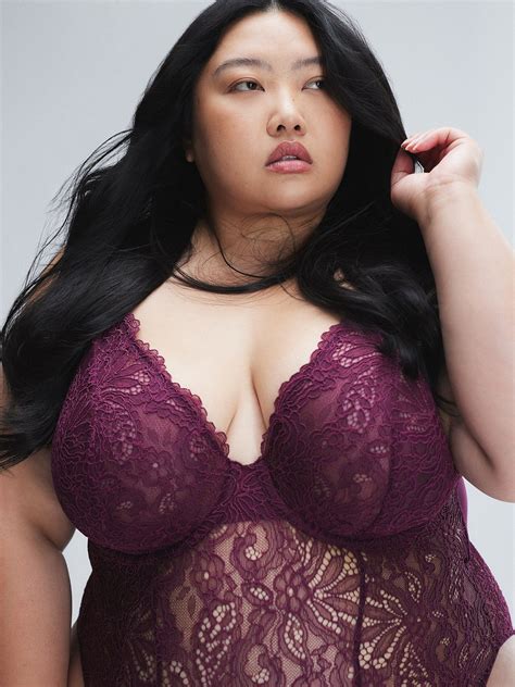 Romantic Corded Lace Underwire Teddy In Purple SAVAGE X FENTY