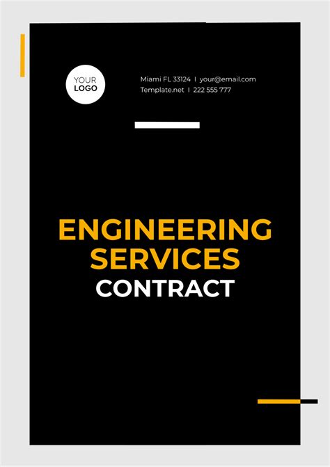 Free Engineering Services Contract Template To Edit Online