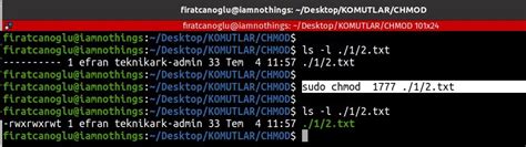 Örneklerle Linuxta Chmod Komutu Nasıl Kullanılır Linux Data Linux Sysadmin