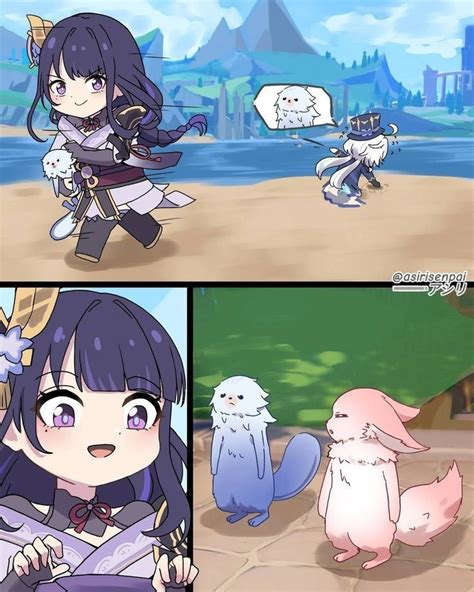 Мемы с Яэ Мико и Райден😘 Genshin Impact Hoyolab