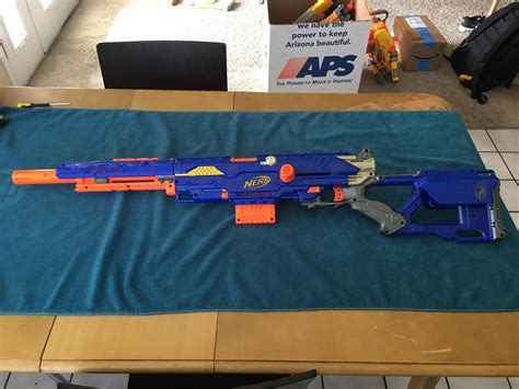 Nerf N Strike Yellow Longshot Cs 6 Blaster Sniper Rifle