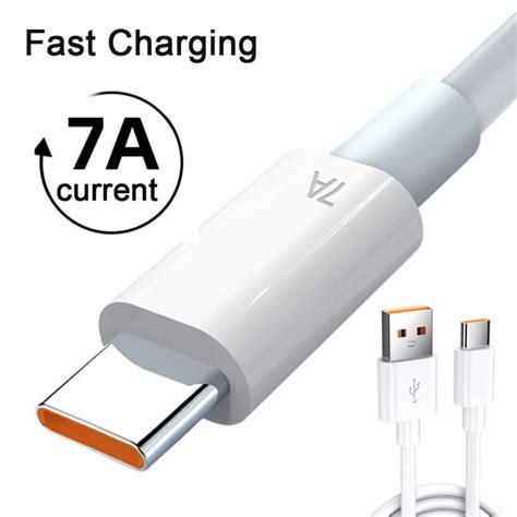 7a Super Fast Charge Type C Data Cable Pvc Fast Charging Usb Type C Cable Charger Cable Line