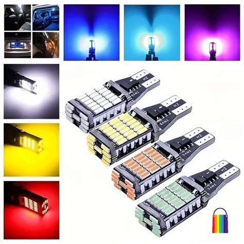 หลอดไฟเลี้ยวไฟหรี่ Led 45 ชิป ขั้วt10t15 1หลอด สําหรับติดรถยนต์
