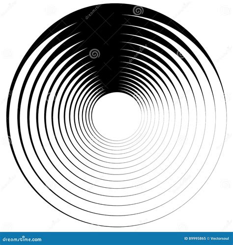 Concentric Circle Rings Suitable As An Abstract Design Element Stock