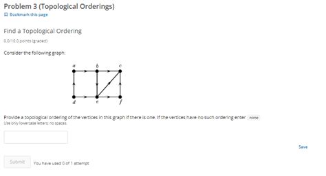 solved problem 3 topological orderings bookmark this page