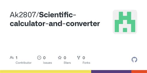 GitHub Ak Scientific Calculator And Converter