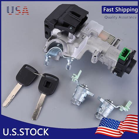 Complete Set Ignition Switch Cylinder Door Lock For 2002 2006 Honda Crv