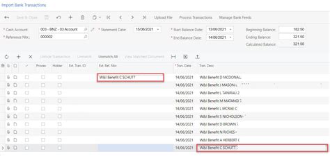 How To Save To Each Line In Import Bank Transaction Using A Data Import Community
