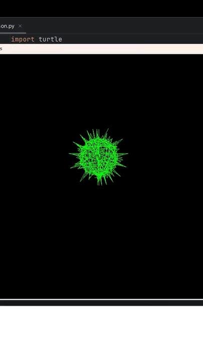 Python Graphics In 60 Seconds Virus Design 🎨 🐢 Fun Python