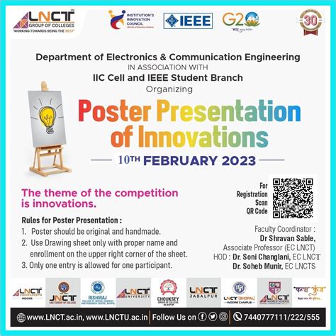 Poster Presentation Of Innovations Lnct Group