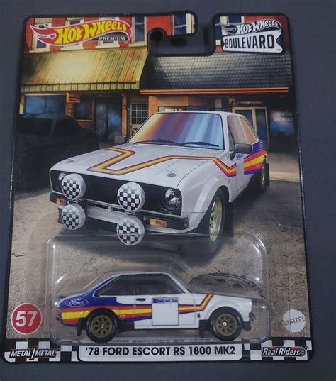 Models Hot Wheels 78 Ford Escort Rs 1800 Mk2 Boulevard Real