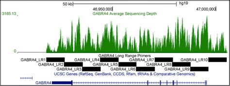 sequence depth coverage across targeted region the average depth of