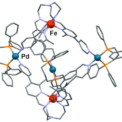 Crystal Structure Of The Trigonal Bipyramidal [fe2pd3] 10 Cage