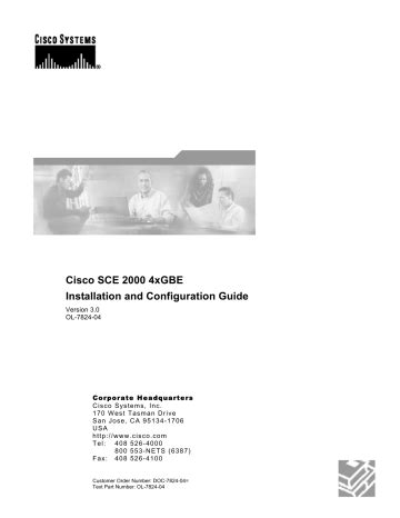 Cisco Systems SCE XGBE Network Card User Manual Manualzz