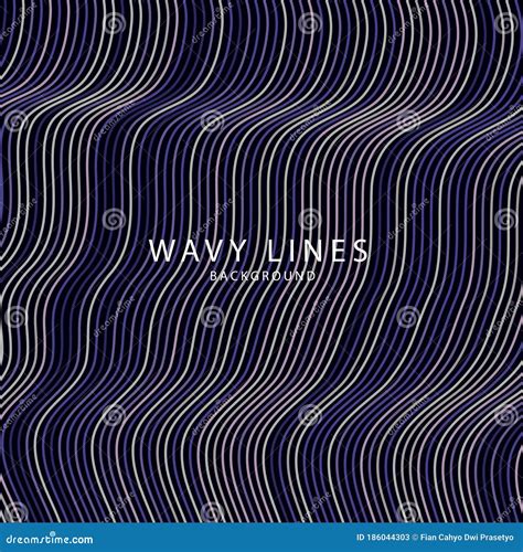 Wave Lines Pattern An Abstract Stripe Background Vector Stock Vector Illustration Of Abstract