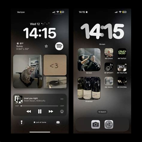 Dark Grunge Ios Layout In 2025 Iphone Organization Iphone Home Screen Layout Iphone App Layout