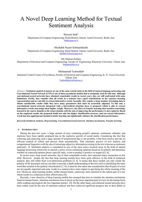 Pdf A Novel Deep Learning Method For Textual Sentiment Analysis