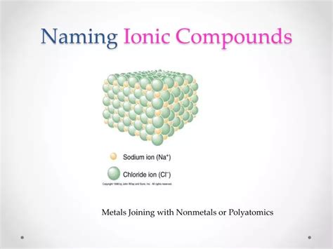 PPT Naming Ionic Compounds PowerPoint Presentation Free Download ID