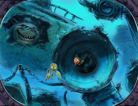 Finding Nemo Submarine Voyage Disneyland Chris Turner Disney Concept Art Disney Finding